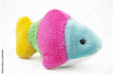 Игрушечная разноцветная рыбка Stock Photo | Adobe Stock