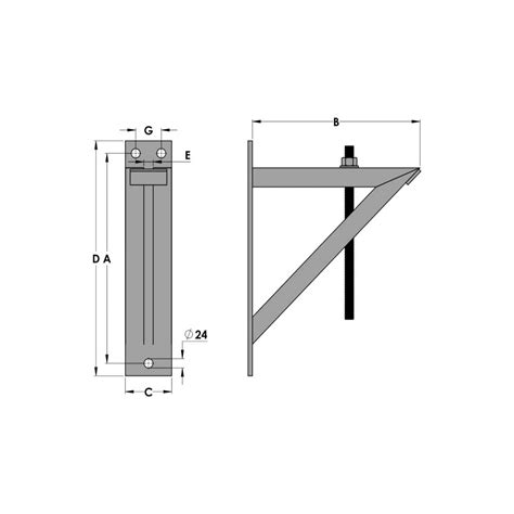 Heavy Welded Steel Bracket Inka