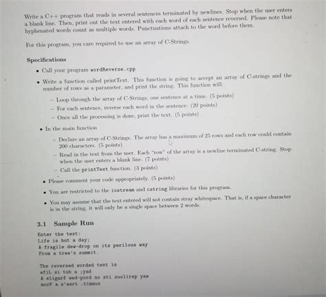 Solved 5 Generic Guidelines 1 Include The Header Comment