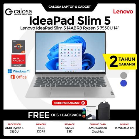 Jual Lenovo Ideapad Slim Abr Ryzen U Ram Gb Gb Wuxga