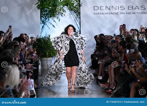 Artist Ashley Longshore Walks The Runway For Dennis Basso During New