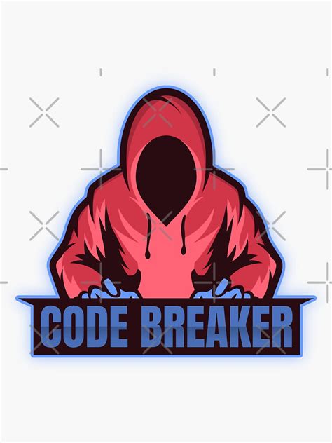 Code Breaker Hacker Cyber Security V2 Sticker For Sale By Clubtee