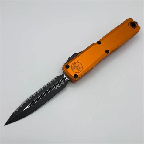 Microtech Ultratech Gen Iv De Tactical Full Serrated W Orange Handle