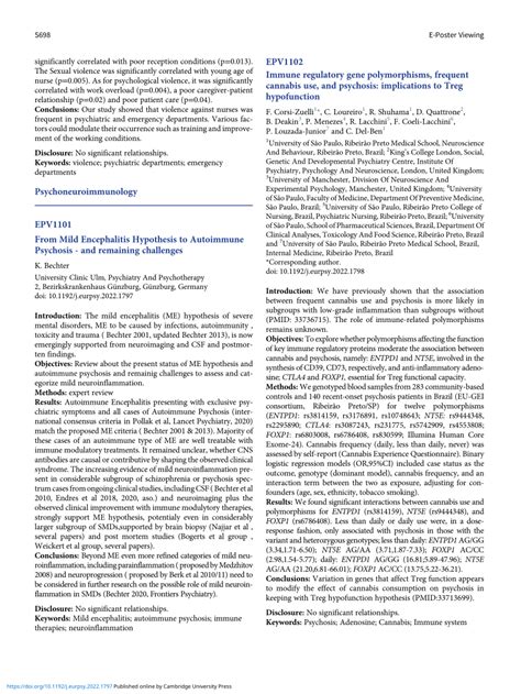 Pdf From Mild Encephalitis Hypothesis To Autoimmune Psychosis And Remaining Challenges