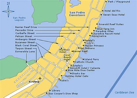 Map Of Ambergris Caye