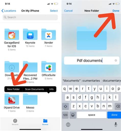 how to make folders iphone files app ios 17 updated