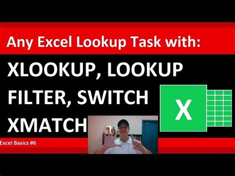 Free Video Excel Lookup Functions Xlookup Filter Xmatch Lookup