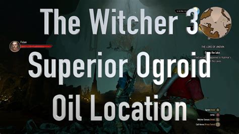 The Witcher 3 Superior Ogroid Oil Location Youtube
