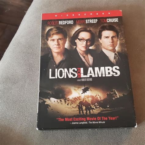 Lions For Lambs Dvd Plus Shooting Scriptrobert Redford Tom Cruise