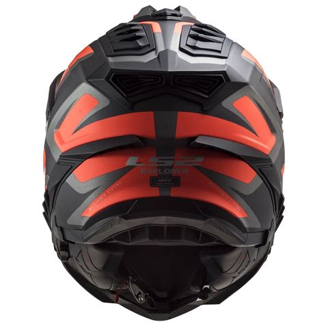 Ls2 Mx701 Explorer Alter Matt Black Fluro Orange Helmet Moto Central