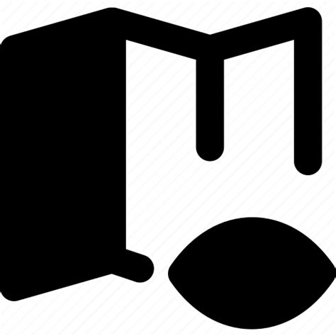 Communication Hide Interaction Interface Map Icon Download On