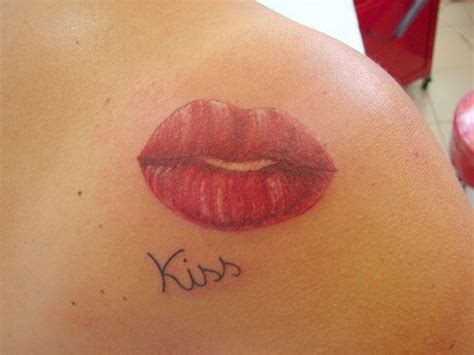 Best Cute Red Lips Tattoo Designs Images On Pinterest Red Lips Tattoo Tattoo Designs And