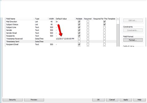 Got Error Message When Setting Receive Time From Ms Outlook To A Template Field Laserfiche