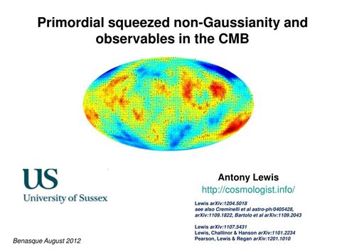 Ppt Primordial Squeezed Non Gaussianity And Observables In The Cmb