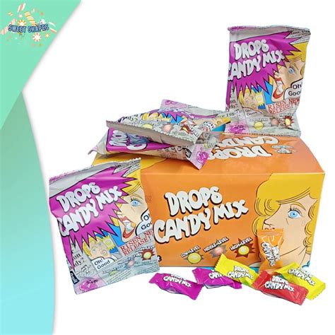Sweet Shape Sour Drops Candy Mix Hard Sweet Candy Plum Sour Refreshing Candy 1 Box Shopee