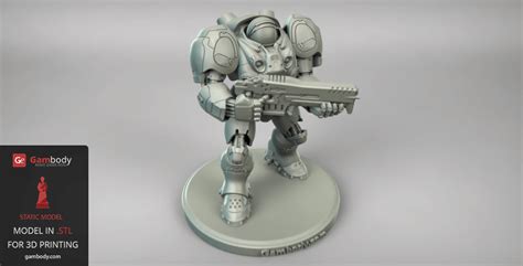 Starcraft Marine 3d Game 🔮 Starcraft Marine Action Figure・ Stl