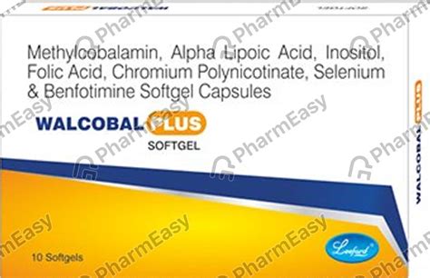 Walcobal Plus Softgel Capsule Uses Side Effects Price Dosage And More