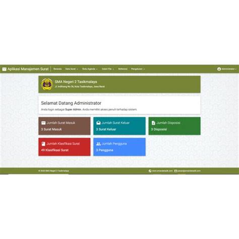 Jual Source Code Program Aplikasi Sistem Manajemen Surat Dengan Phpandmysql Kab Tangerang