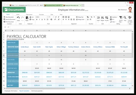 Asp Net Spreadsheet Control Throughout Asp Spreadsheet Excel Inspired