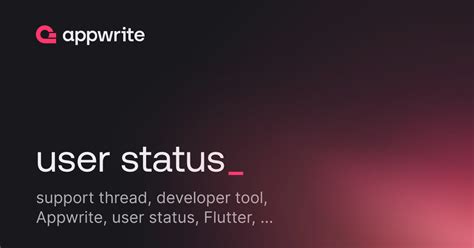User Status Threads Appwrite