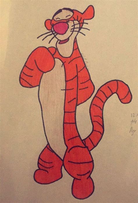 Tigger Winniethepooh Disney Drawing Color Drawing Illustrations