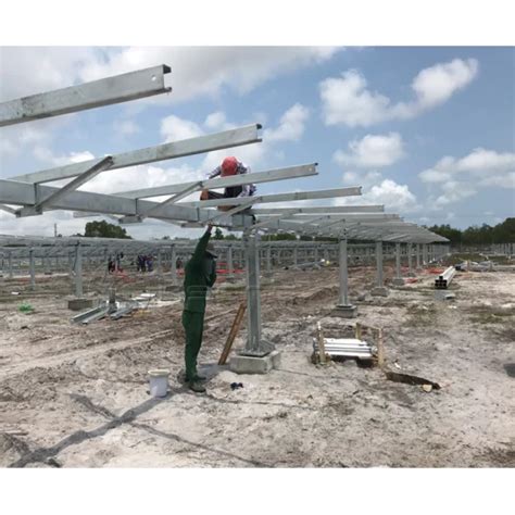 One Axis Solar Tracker Flat Single Axis Solar Tracker Solar Pv Tracker