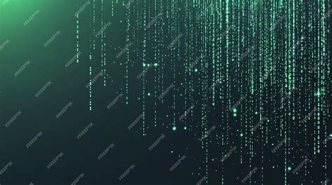 Green Binary Code Background Premium Ai Generated Image