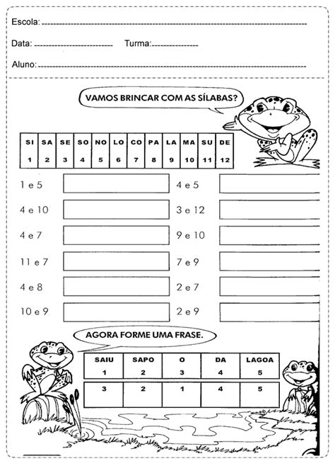 Atividades De Português 2 Ano Do Ensino Fundamental Para Imprimir