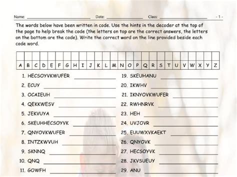 Decoding The Spelling Words Worksheet For 5th 6th Grade Lesson