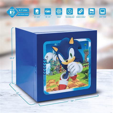 Sonic The Hedgehog Blue Cooler Mini Fridge Announced Soah City