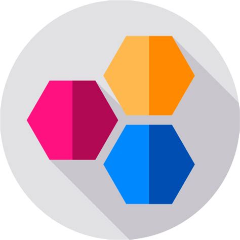 Cells Flat Circular Flat Icon