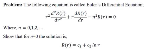 Solved Problem The Following Equation Is ﻿called Eulers