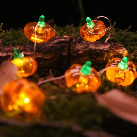 Led Halloween 3d Pumpkin String Lights Bar Shop Ambience Scene Layout