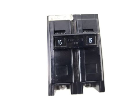 Used Eaton Circuit Breaker Quicklag 15a Cutler Hammer 2 Pole Type Qbh Ebay