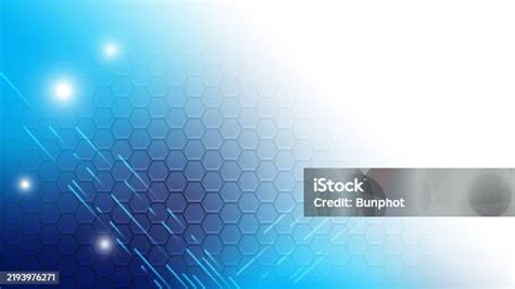 추상적인 기하학적 흰색과 파란색 배경 와 육각형 패턴 벡터 일러스트 레이 션 0명에 대한 스톡 벡터 아트 및 기타 이미지 0
