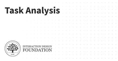 What Is Task Analysis Ixdf
