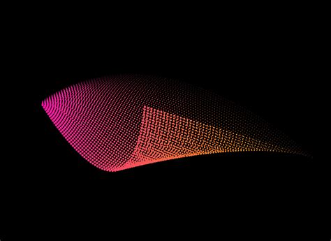 Vector Abstract Halftone Dots Background With Dynamic Waves Colorful