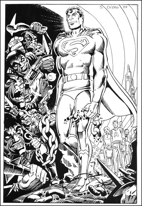 Pellucidar Offerings 3 Superman Portfolio With Jack Davis Steve Ditko Will Eisner Jim Steranko