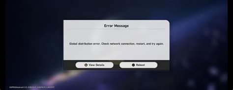 Global Distribution Error Rhonkaistarrail