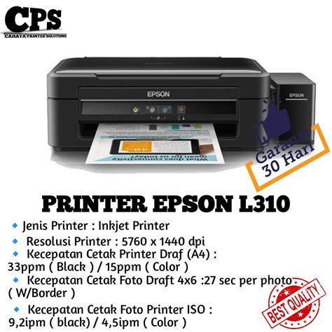 Printer Epson L310 Lazada Indonesia
