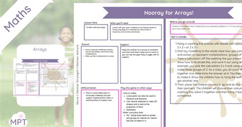 Arrays Year 1 Take It Outside 🌳 Muddy Puddles