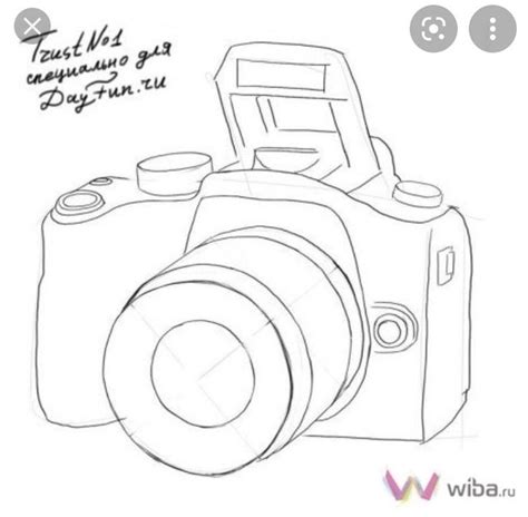 How To Draw A Camera Step By Step Simple Canon Drawing Canon Camera