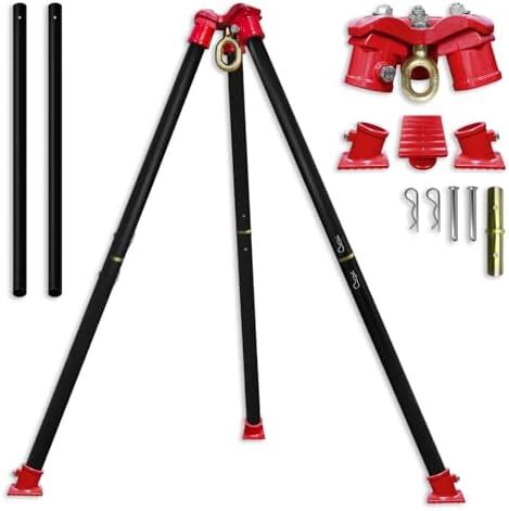 4400 Lbs Lifting Tripod Tripod Head 1 89” X 39 37” Black