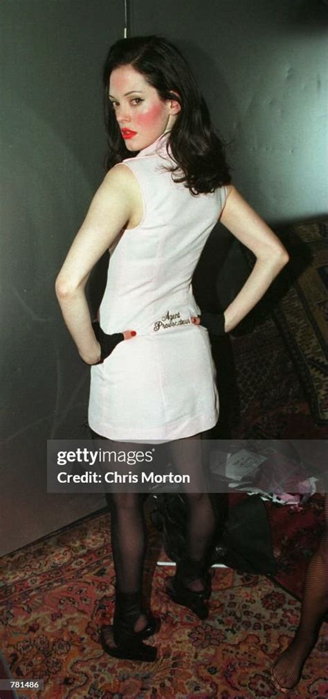 Actress Rose Mcgowan Participates As Host And Model At A Lingerie