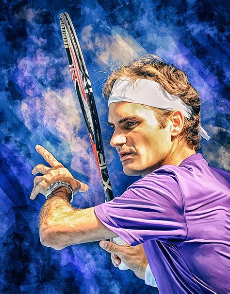 Roger Federer Portrait Ao2010 By Mrlizaveta On Deviantart