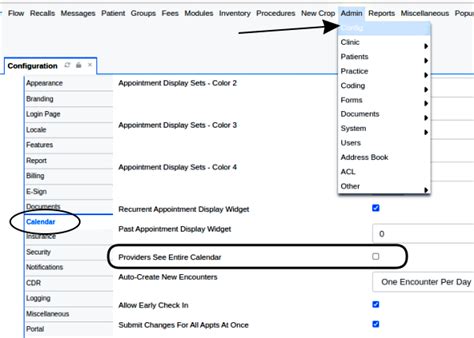 Restrict Calendar Access Management And Administration Openemr Community
