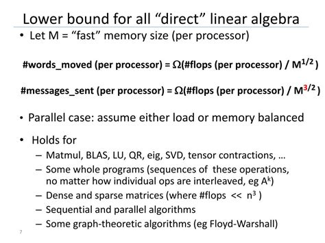 Ppt Introduction To Communication Avoiding Algorithms Powerpoint Presentation Id2094415