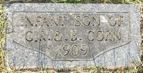 Infant Son Corn 1909 1909 Find A Grave Memorial