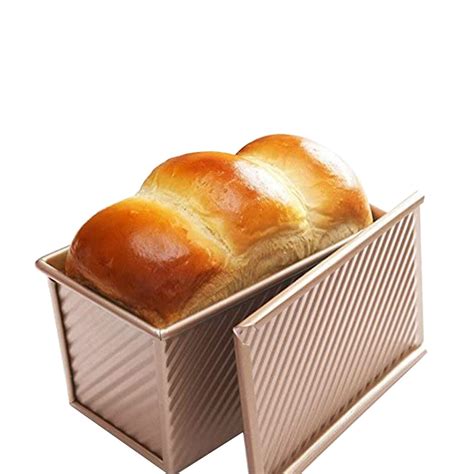 450g Loaf Pan With Lid Champagne Colored Corrugate Grandado