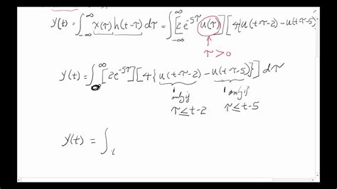 Ss2b3 Ct Convolution Example Using Mathematical Approach Youtube